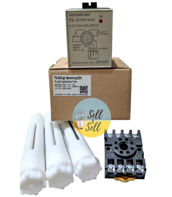 Jual ( 1 SET ) Floatless Level Switch FS-3 Hanyoung / WLC FS3 Hanyoung ...