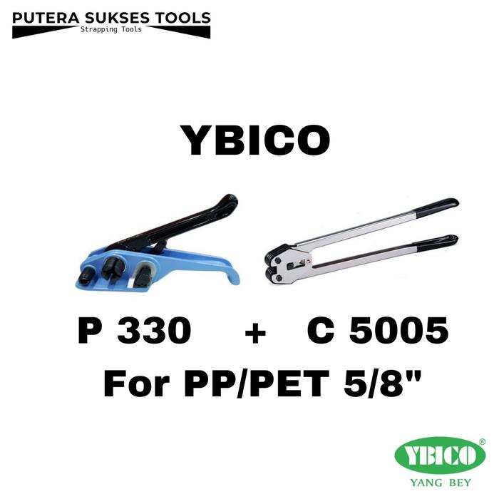 Jual Paket Alat Packing Strapping Tool Tensioner Sealer YBICO 5/8 PP ...