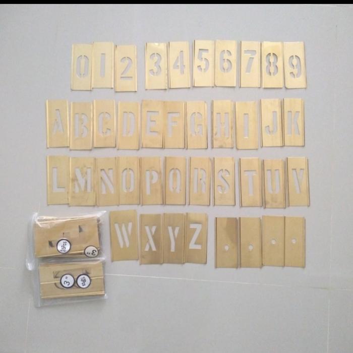 Jual 613140, STENCIL LETTER & FIGURE SET BRASS A-Z& 0-9, 76'S 100MM - Kota Depok - IMPA ISSA ...