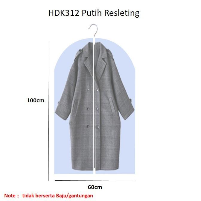 Jual Cover Baju Resleting Cover Pelindung Baju Plastik Laundry Pakaian ...