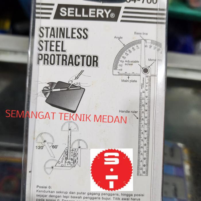 Jual Alat Penggaris Ukur Sudut Combi Busur Derajat Protactor Ruler ...