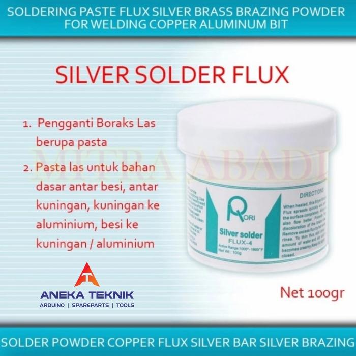 Jual Silver Flux Solder / Soldering Paste Flux Silver Brass Brazing ...