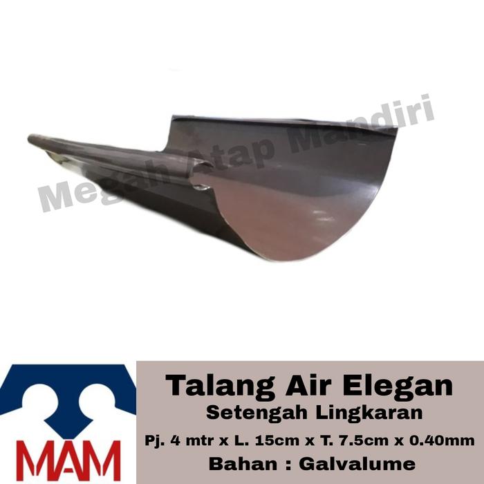 Jual Talang Air Galvalume Pj. 4mtr ,talang datar, talang air rumah ...