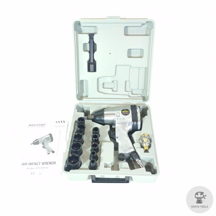 Jual Air Impact Wrench 1/2" Kit / Alat Buka Baut Angin Kompresor - Kota ...