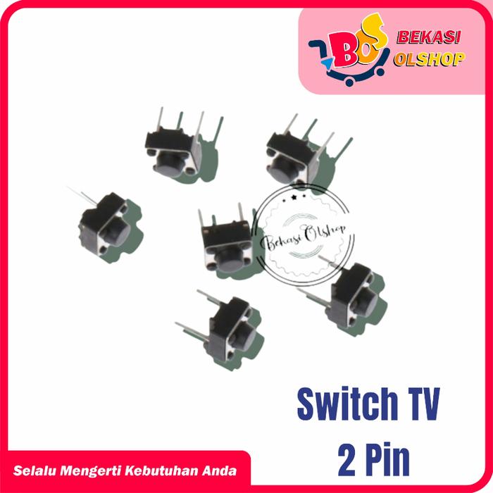 Jual Tombol, Switch, tv Push Button Micro Switch 2 Pin 6x6x5 mm DIP ...