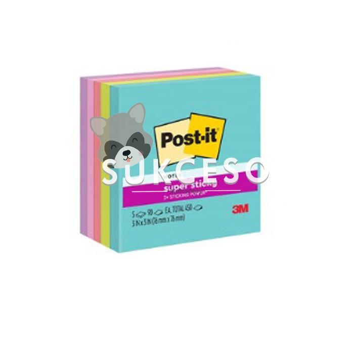 Jual 3M Post It Cube 654 5 SS MIA / Sticky Notes Warna Neon Berkualitas ...