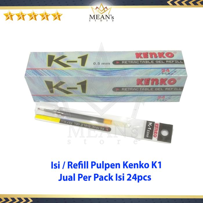 Jual Isi Pen Kenko K1 / Refill Pulpen Gel Kenko K1 / Isi Ulang Pen K1 ...