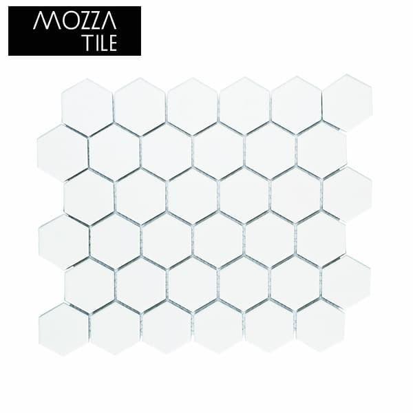 Jual Mosaic Mozaic MOZZA Hexagon White Matt ukuran 5cm - Kota Depok ...