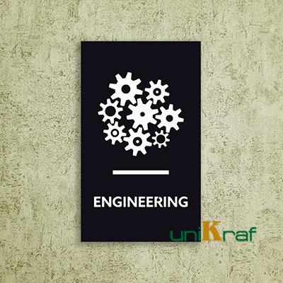 Jual Papan Sign Akrilik Ruang Kantor Engineering - Acrylic Office Room ...