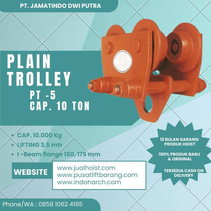 Jual PLAIN TROLLEY NITCHI PT -5 Cap. 10 Ton - Kab. Tangerang ...