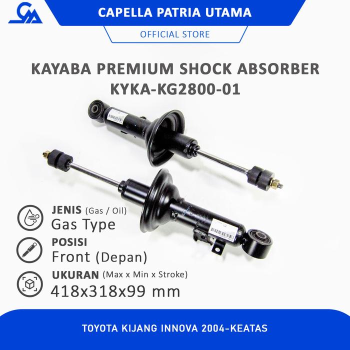 Promo SHOCK KAYABA PREMIUM KYKA-KG2800-01 HILUX INNOVA - FRONT ...