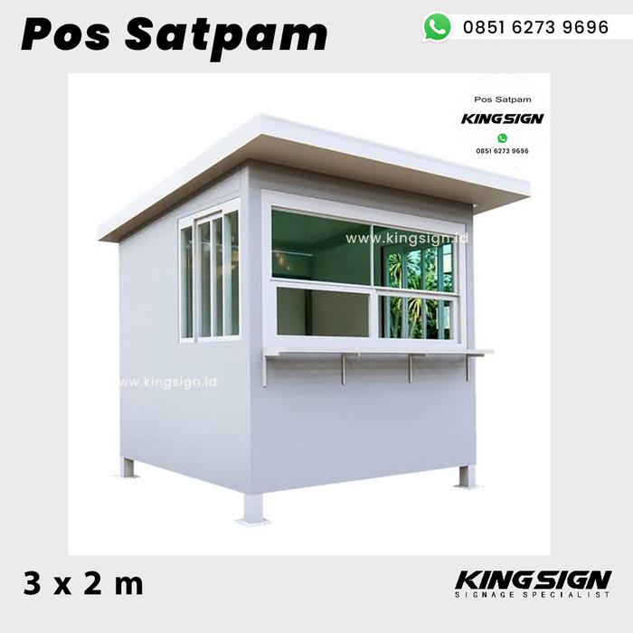 Jual Pos Satpam 3 x 2 meter - Portable Pos Jaga Security - Kota ...