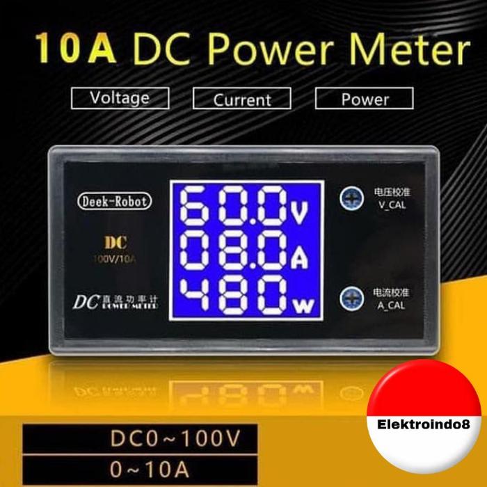 Jual lcd voltmeter ammeter mx 100v 10A power supply mbr alat servis ...