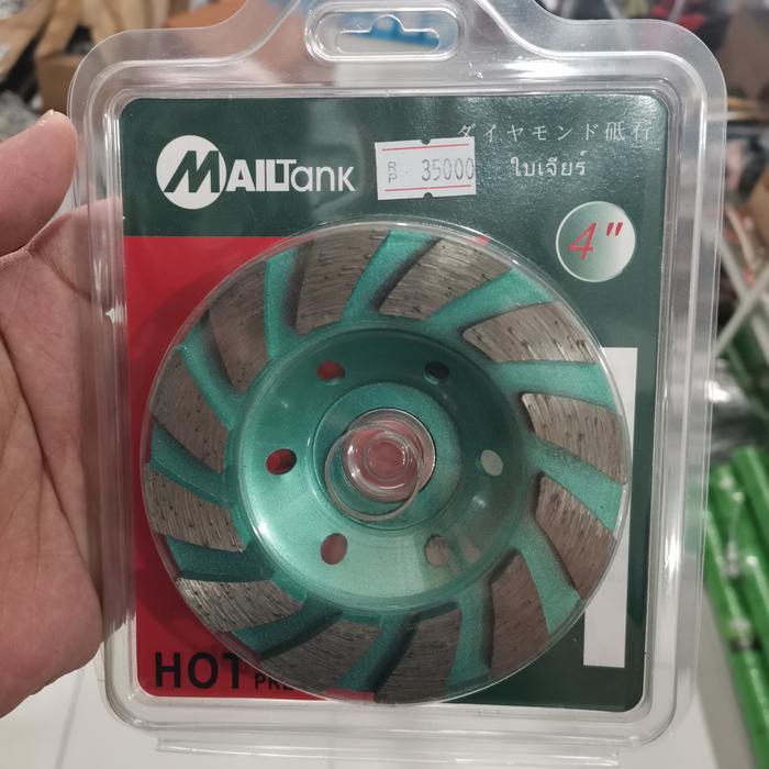 Jual mata diamond cup wheel 4 inch BLACKFOOT mata gerinda mangkok mata ...