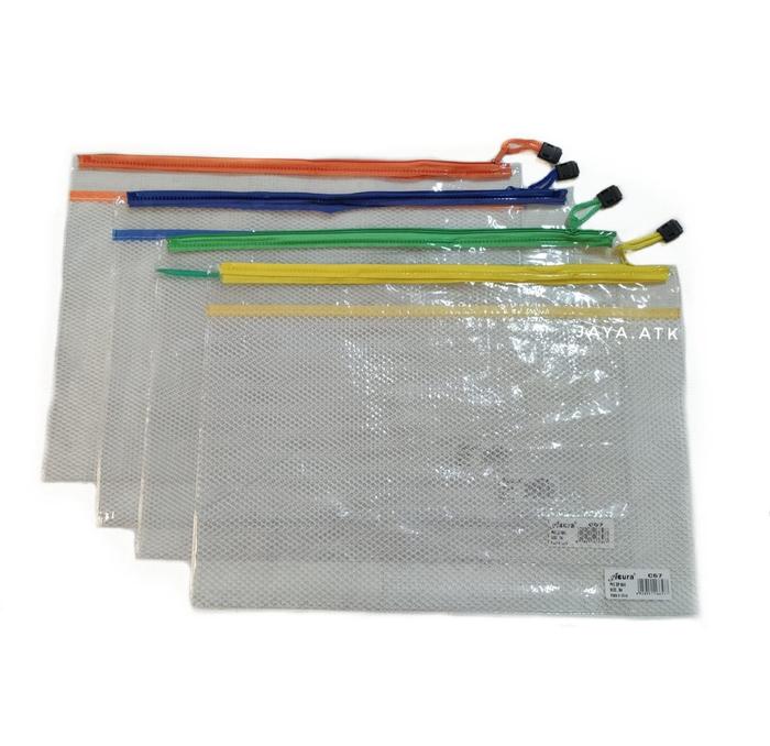 Jual MAP ZIPPER POCKET B4 SLETING BESAR PLASTIK ZIP BAG TEBAL WARNA ...