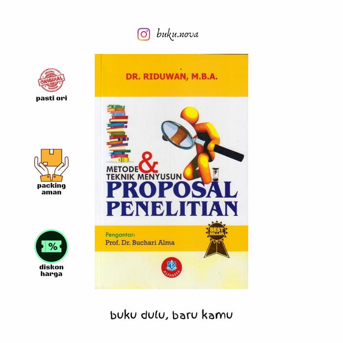 Jual Buku Metode dan Teknik Menyusun Proposal Penelitian - Kab. Bantul ...
