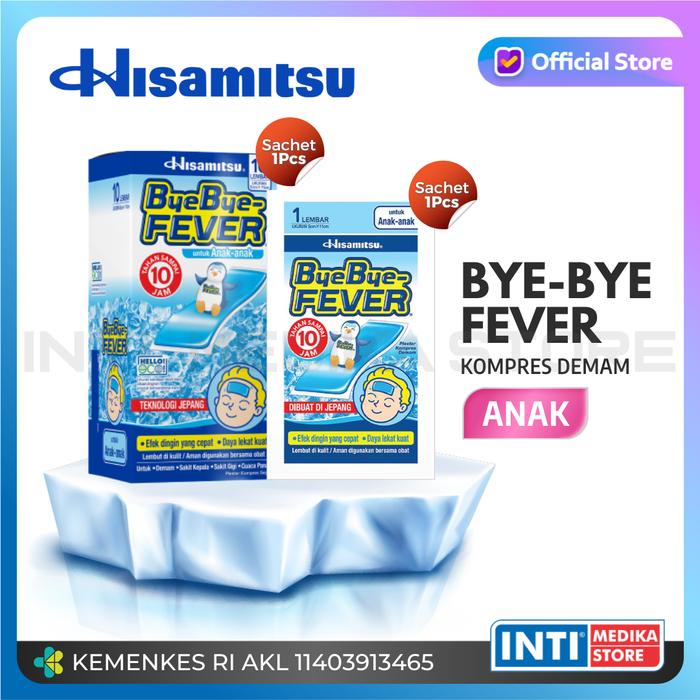 Jual HISAMITSU - Bye Bye Fever Plester Kompres Demam ANAK | Byebye ...