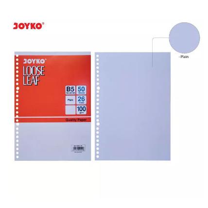 Jual JOYKO Loose Leaf Isi Kertas File Binder B5-100PL PLAIN - 50 Lembar - Kota Tangerang - ATK ...