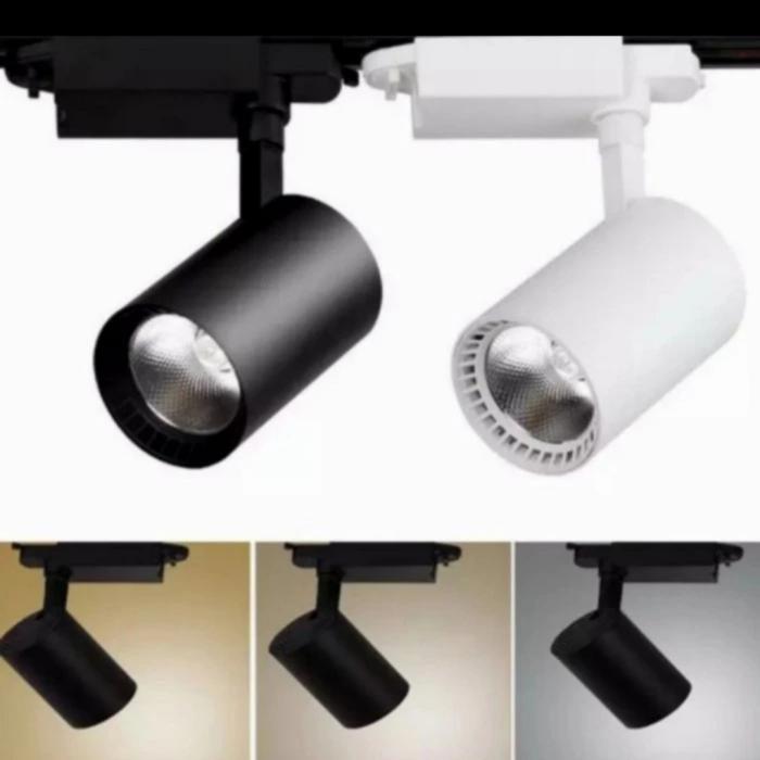 Jual paket sorot spot rel light track rel 10w 20w 30w tembak isi 4 ...