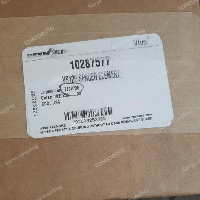 Jual REX VIVA VS125 ELEMENT/RUBBER ONLY REXNORD ORIGINAL - Jakarta ...