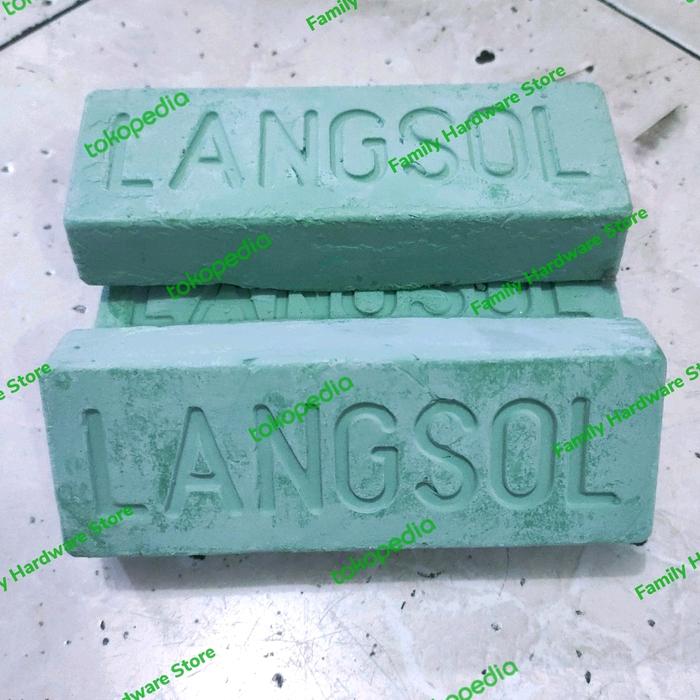 Jual SABUN LANGSOL LAMSOL BATANGAN BATU POLES HIJAU STAINLESS GOSOK ...
