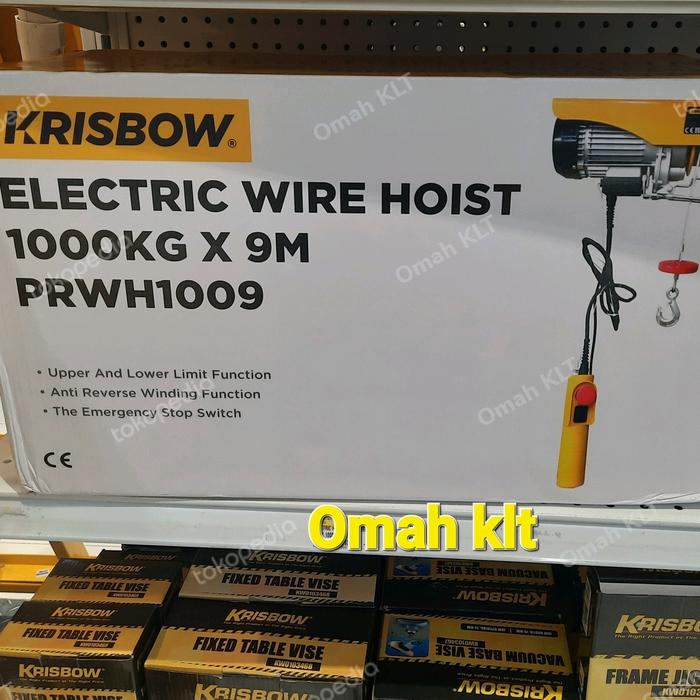 Jual mesin derek katrol elektrik krisbow electric wire hoist reel 1 ton ...