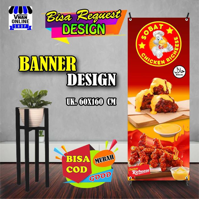 Jual Spanduk Banner Chicken Richeese, Chicken Spicy, Keren Bagus - Kab ...