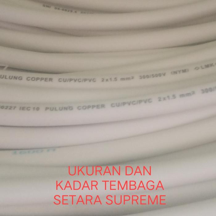 Jual KABEL NYM 2x1,5 PULUNG SETARA ETERNA KAWAT TEMBAGA ISI 2 PER-METER ...