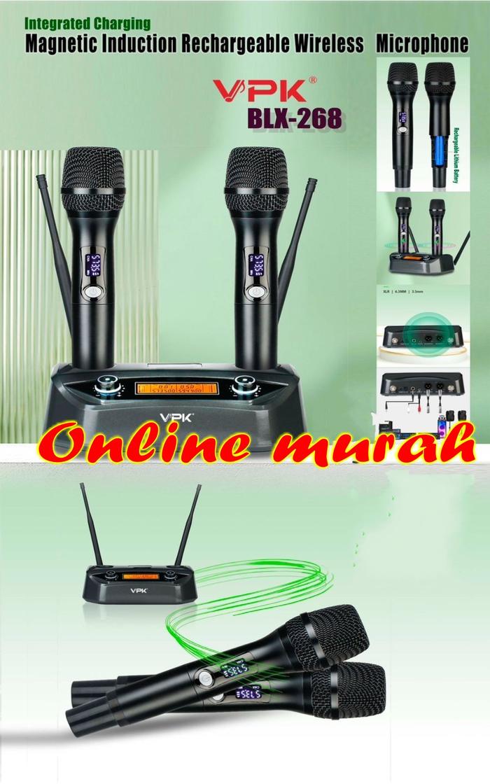 Jual mic wireless vpk blx 268 vpk blx268 system rechargeble original - Jakarta Barat - online ...