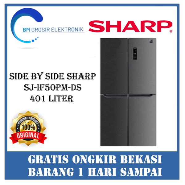 Jual SHARP SIDE BY SIDE SJ-IF50PMDS / IF50PMDS / 401 LITER - Kota Bekasi - BM Grosir Electronic ...