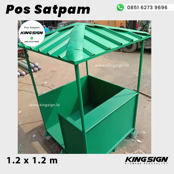 Jual Pos Satpam 1.2 x 1.2 meter - Portable Pos Jaga Security - Kota ...