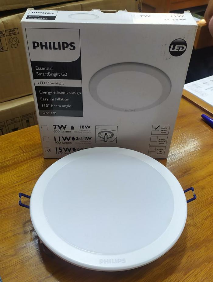 Jual Lampu philip led essential 15w DN027B / Lampu led downlight inbow ...