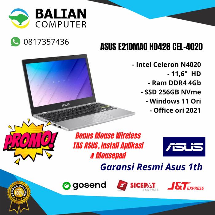 Jual ASUS E210MAO HD428 11,6" CELERON N4020 4GB 256GB - dreamy white ...