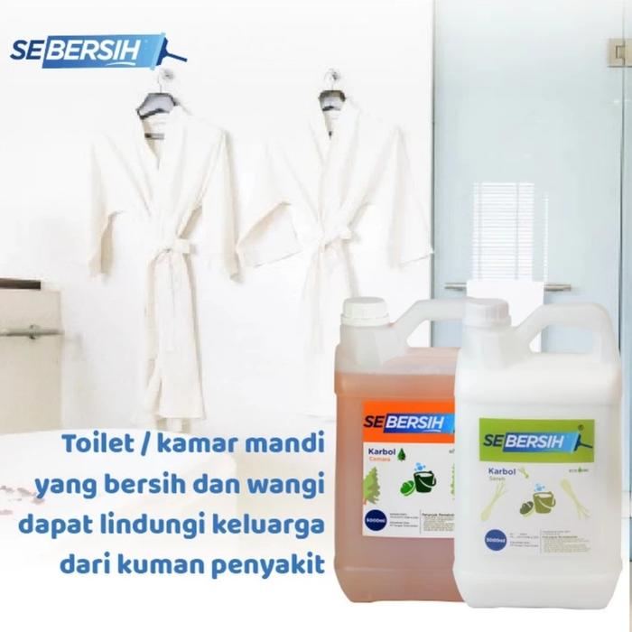 Jual Sebersih Karbol Sabun Pel Lantai Kamar Mandi 5 Liter / Galon Di ...
