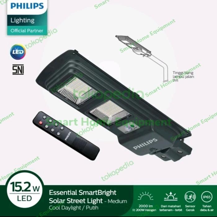Jual Philips lampu Jalan brc010 Solar led20/765 PJU Philips 15.2 Watt ...