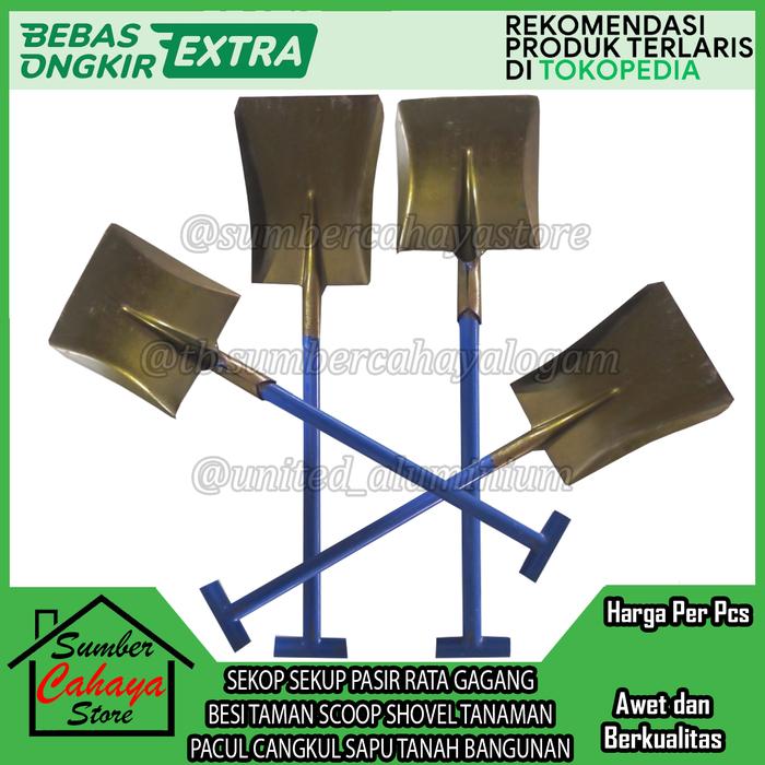 Jual SEKOP SKOP SEKUP PASIR RATA GAGANG BESI TAMAN SCOOP SHOVEL TANAMAN ...