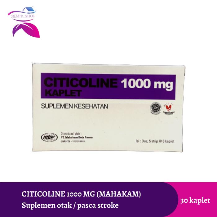 Jual Citicoline 500 mg Box 30 Kaplet Mahakam Suplemen Otak / Pasca ...