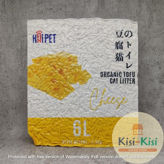 Jual Haipet Pasir Kucing Gumpal Soya - Tofu Clumping Cat Litter 6 Liter ...