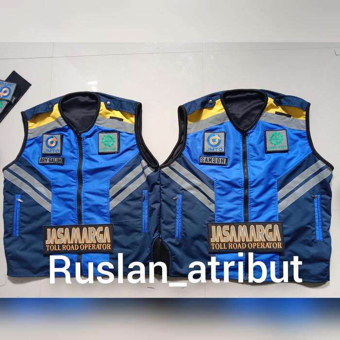 Jual rompi taslan jasamarga jmto/rompi proyek/lapangan/rompi kerja ...