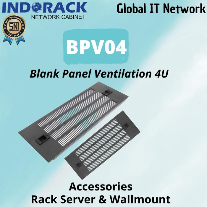 Jual INDORACK BLANK PANEL VENTILATION 4U-BPV04 19" ACCESSORIES RACK ...