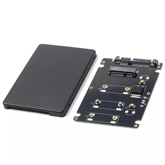 Jual msata to sata 3.0 casing 2.5 inch enclosure caddy case m.sata ...