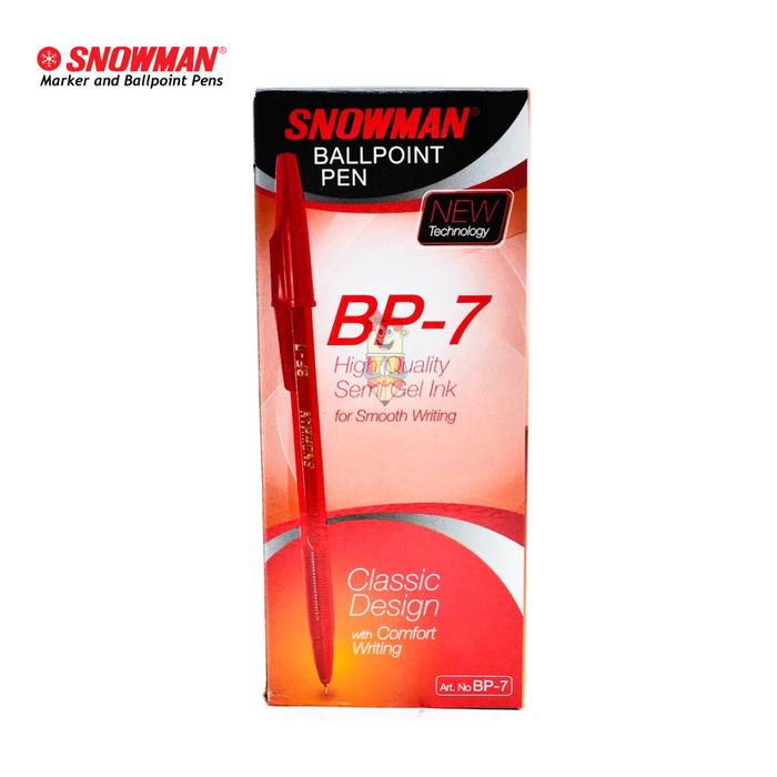 Jual Pena Snowman BP-7 Ballpoint Pen - Hitam - Kota Denpasar - Bali ...