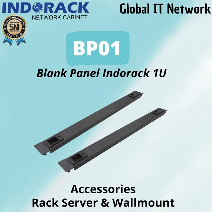 Jual BLANK PANEL INDORACK 1U 19" BP01-ACCESSORIES RACK SERVER CLOSE RACK - Kota Bandung - Global ...