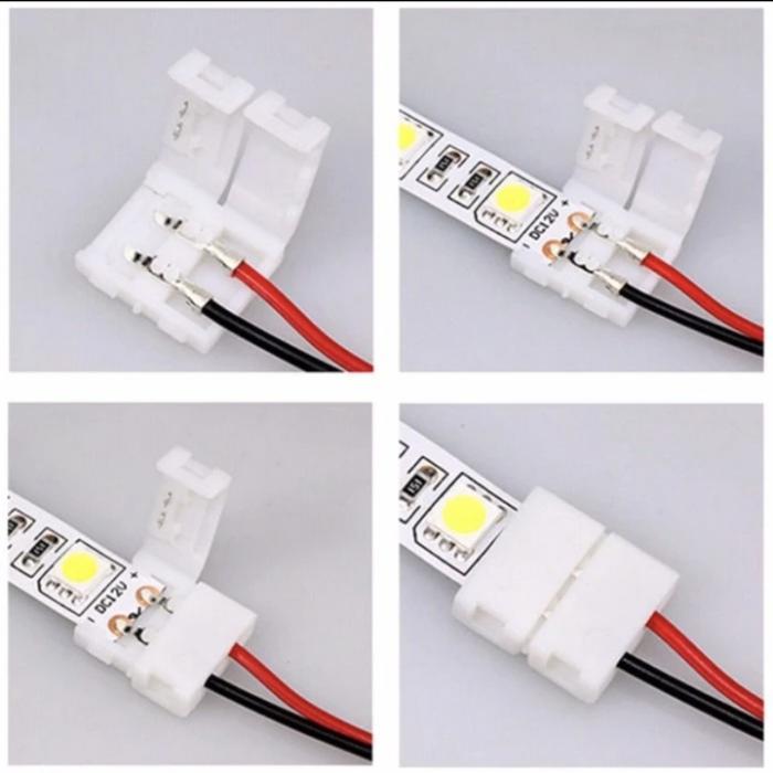 Promo Konektor/Socket Led Strip DC 12V SMD 5050 2 Pin 1 Kepala - Kab ...