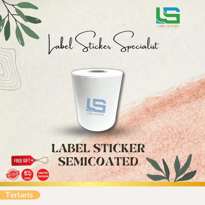Jual STIKER LABEL BARCODE 100x70mm LABEL SEMICOATED 10X7 CM 500 PCS ...