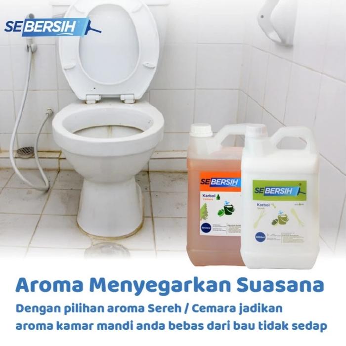 Jual Sebersih Karbol Sabun Pel Lantai Kamar Mandi 5 Liter / Galon Di ...