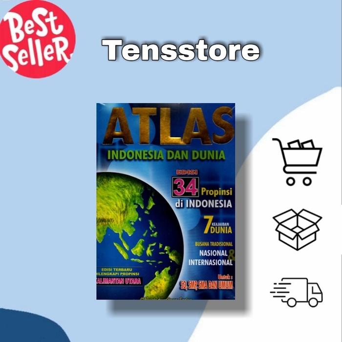 Jual atlas indonesia dan dunia 34 provinsi di Indonesia - Jakarta ...
