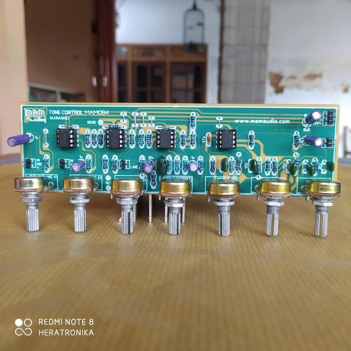 Jual Kit Tone Kontrol Karaoke 2 Mic Input, Tone Sub Low Mid High, Line ...