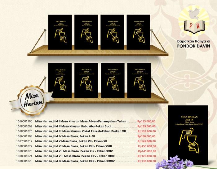 Jual BUKU MISA HARIAN JILID 1 - 9 I - IX PAKET DAPAT 9 BUKU - Kota Bekasi - Pondok Davin | Tokopedia