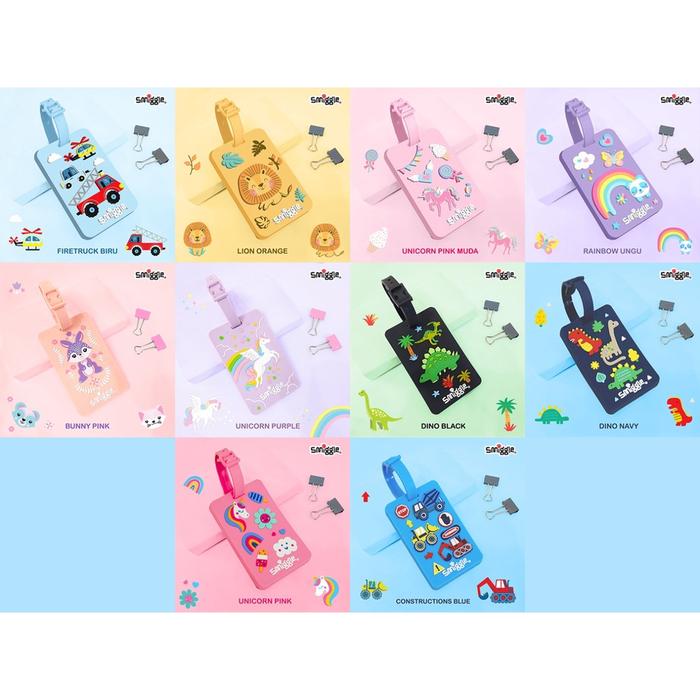 Jual SMGL NAME TAG RUBBER TEMPAT KARTU NAMA ANAK SEKOLAH LUGGAGE BAG ...